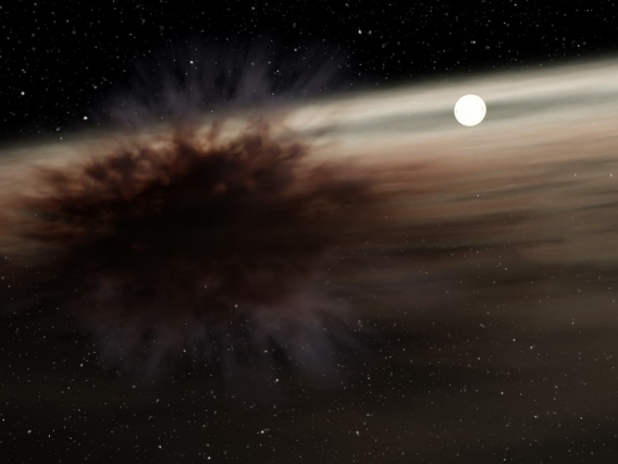 Star-sized debris cloud from distant collision spotted by NASA ...